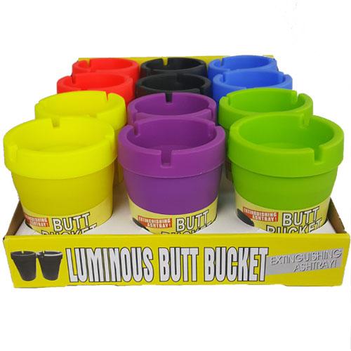 Ashtray - Butt Bucket - Assorted Colors (12/Display) - Chelax Canadian ...