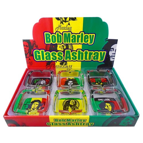 Square Bob Marley Ashtray - Chelax Canadian Hookahs and Shisha